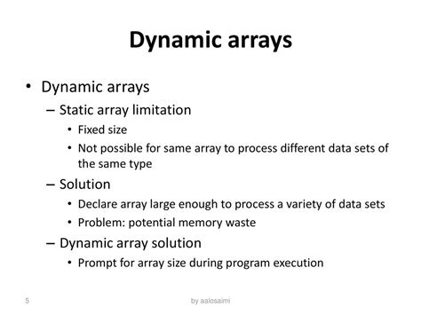 Programming Ii Pointers And Arrays By Aalosaimi Ppt Download