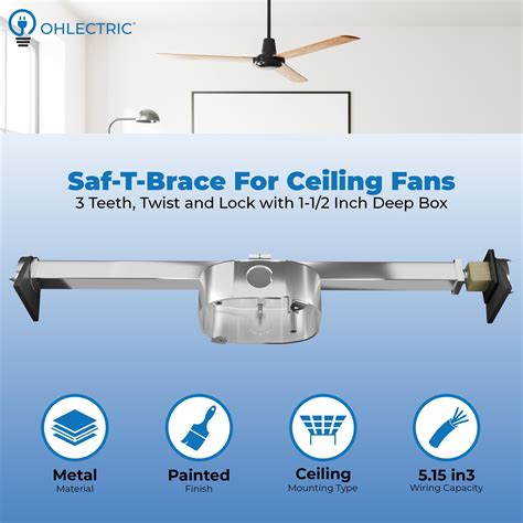Expandable Ceiling Fan Brace How To Install A Ceiling Fan Lighting