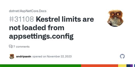 Kestrel Limits Are Not Loaded From Nfig · Issue 31108