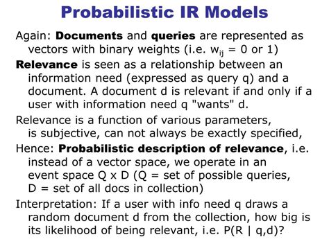 PPT Probabilistic IR Models PowerPoint Presentation Free Download ID 6075335