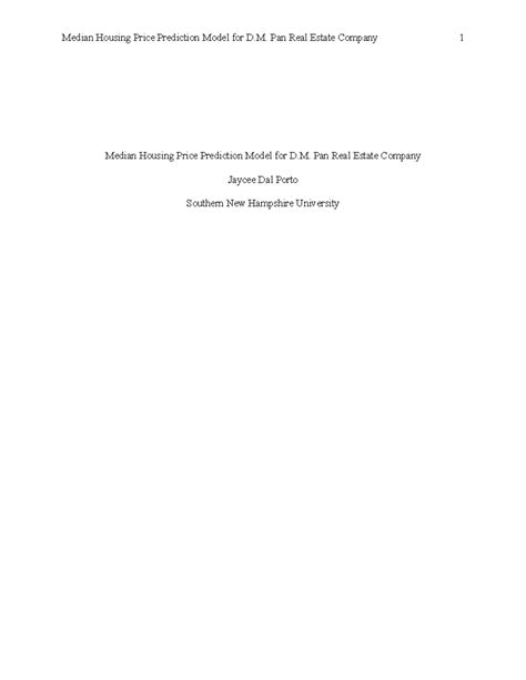 module 5 assignment hypothesis testing for regional real estate