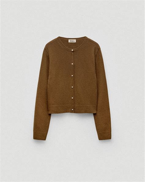 Raccoon Pearl Cardiganbrown Lettera