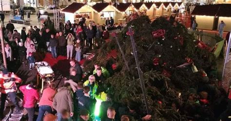 Woman Killed By Christmas Tree Collapse Holiday Market Immediately Canceled