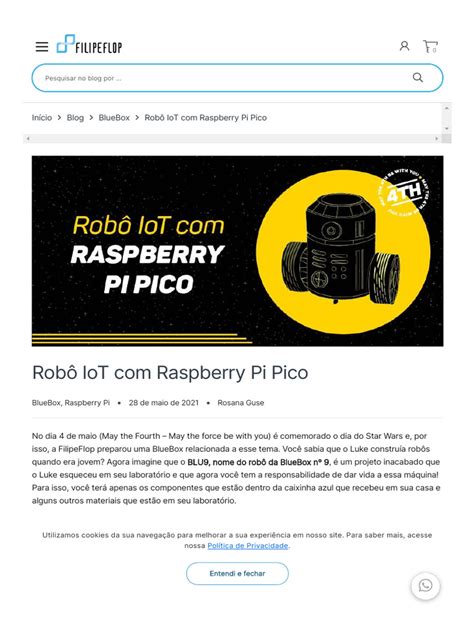 bluebox robô iot com raspberry pi pico filipeflop pdf robô