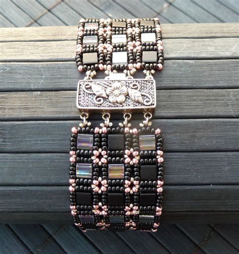 Daisy Patchwork Bracelet Pdf File Etsy
