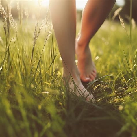 Premium Ai Image Barefoot Girl In Relaxing Day Premium Ai Image Barefoot Girl In Relaxing Day