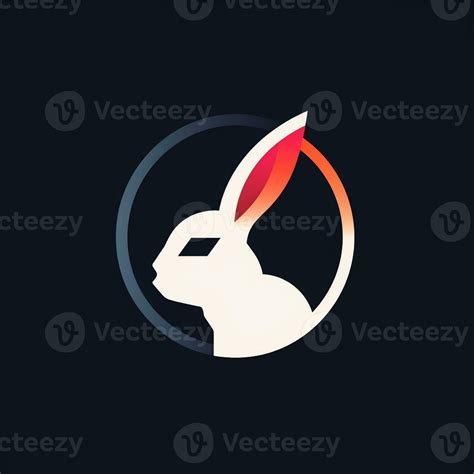 AI Generated A Flat Vector Logo Of A Rabbit Generative AI Stock Photo At Vecteezy