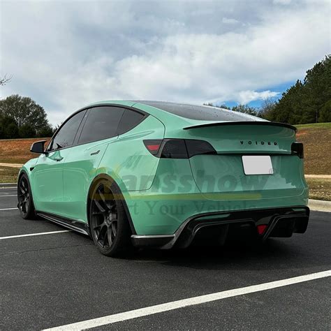 Hansshow Model Y Genuine Carbon Fiber Wide Body Kit For 2022 Tesla