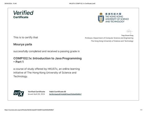 Mourya Yarla On Linkedin Javaprogramming Softwaredevelopment Techskills Onlinelearning Edx