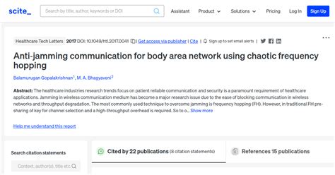Anti‐jamming Communication For Body Area Network Using Chaotic