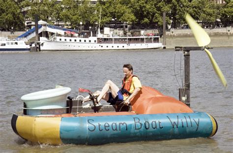 Human Powered Hovercraft Cruises Over The Thames