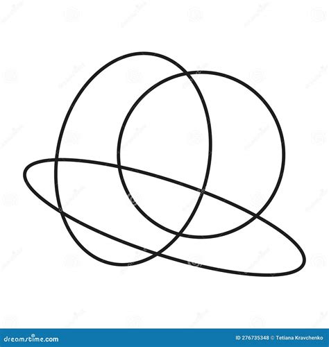 Modern Intersecting Circles Lines Data Information Infographic Stock Vector Illustration Of