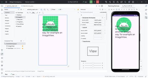 How To Bring One Widget Over Another In Your Android Apps Layout