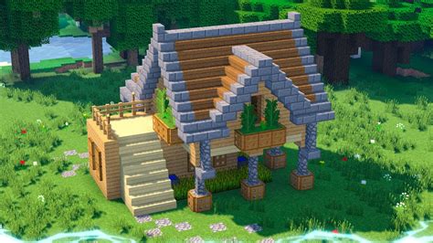 Красивый дом для выживания в майнкрафт База Minecraft Youtube