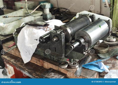 Printing Labels On Offset Machine Stock Image Image Of Offset Equipment