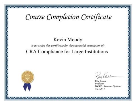 Cra Compliance For Large Institutions Ppt
