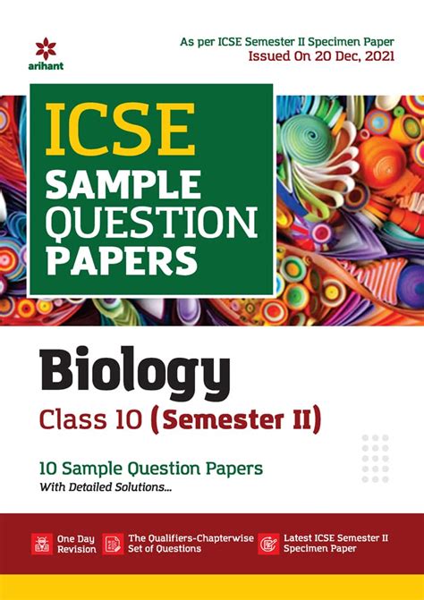 Arihant Icse Semester 2 Biology Class 10 Sample Question Papers By