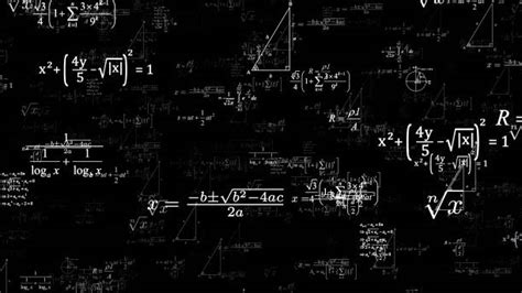 Mathematics Background Black And White