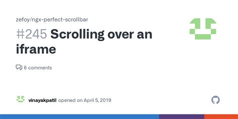 Scrolling Over An Iframe · Issue 245 · Zefoyngx Perfect Scrollbar