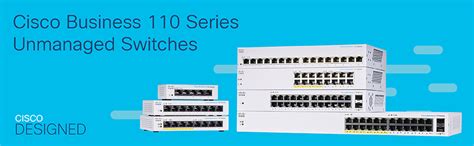 Cisco CBS110 8 Port Desktop Unmanaged Switch Gigabit Ethernet 10 100 1000Base T Network Layer
