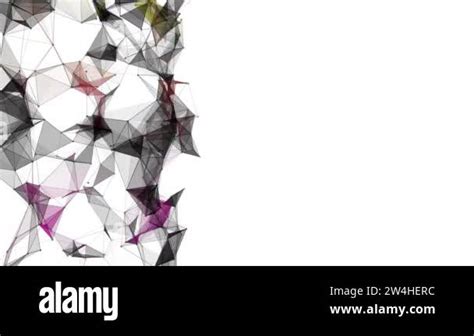 Fantastic Plexus Video Animation With Modern Triangles In Slow Motion