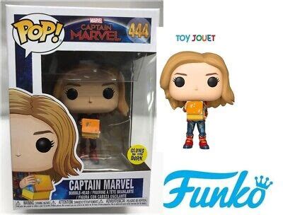 Funko Pop 444 Captain Marvel With Lunch Box Exclu Glows In The Dark Ebay