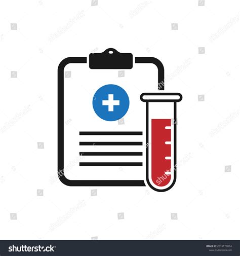 Lab Test Results Medical Report Icon Stock Vector Royalty Free Shutterstock