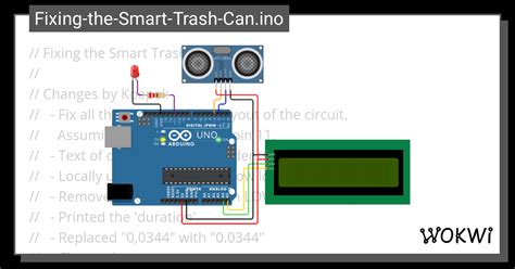 Fixing The Smart Trash Can Wokwi ESP32 STM32 Arduino Simulator