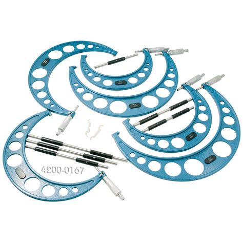 6 12″ 6 Piece C Type Micrometer Set Emrick Machinery Sales New And Used