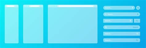 web browser window template with magnifier blank vector image