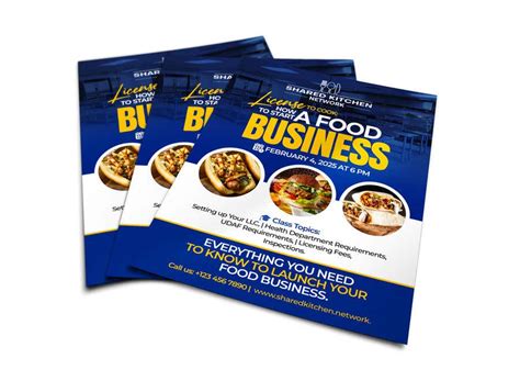 Entry 86 By Malikanisur For Flyer Design For Food Business Class