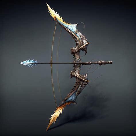 Premium Photo A Dragon With A Bow And Arrow That Says Bow On It