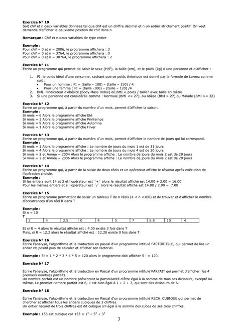 SOLUTION Exercices Informatique Correction Studypool