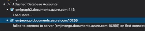 Attached Docdb Graph Accounts Should Show Error Node If They Fail To Connect Issue