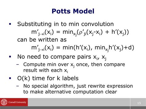 Ppt Linear Time Methods For Propagating Beliefs Min Convolution Distance Transforms And Box