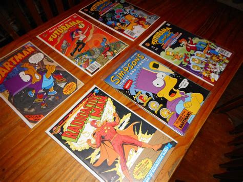 Simpsons Crossover Crisis 1 Futurama 1 Bartman 1 Bongo Comics Lot 1