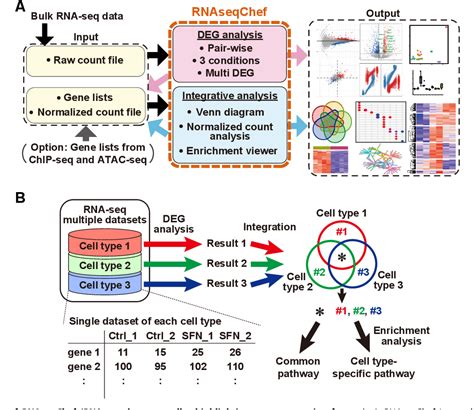 Figure 1 From A Web Based Integrative Transcriptome Analysis Rnaseqchef Uncovers The Cell
