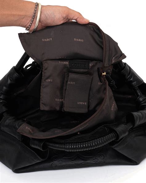 Loewe Black Anagram Nappa Aire Rabbit Bag Habit