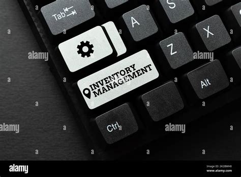 Writing Displaying Text Inventory Management Concept Meaning Supervision Of Noncapitalized