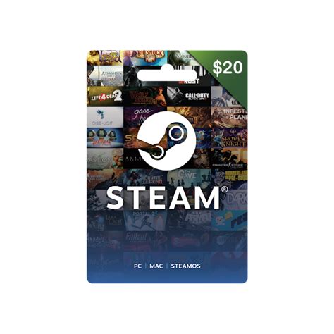 Steam Wallet Card Usa 20 Usd