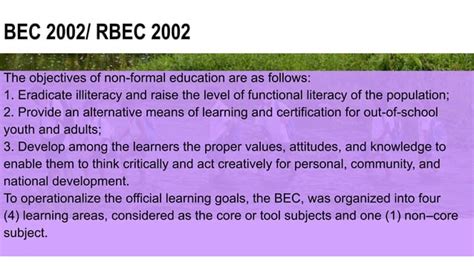 Revisions Of The Basic Education Curriculum Pptx Revisions Of The Basic Education Curriculum Pptx