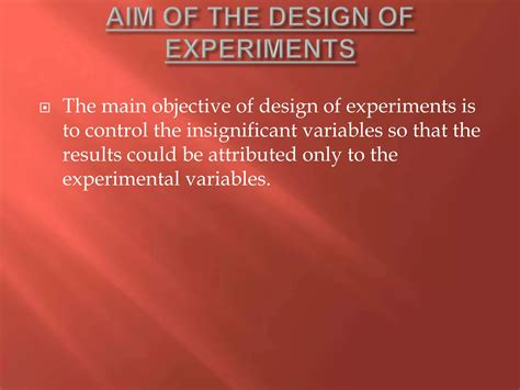 Design Of Experiments Pptx
