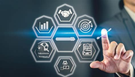 Premium Ai Image Businessman Hand Finger Touching Virtual Screen