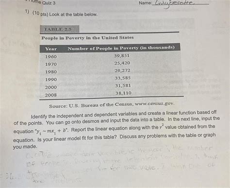 [answered] quiz 3 1 10 pts look at the table below table 2 5 people in