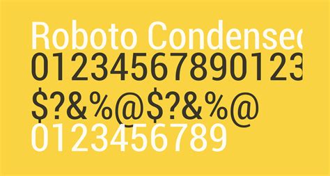 Roboto Condensed Free Font What Font Is