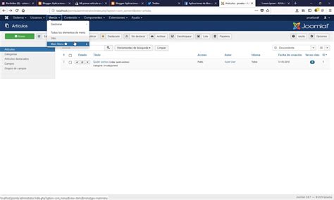 añadir una opción a un menú en joomla viii aplicaciones de libre uso