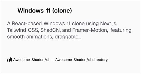 Windows 11 Clone Modern Windows 11 Clone Smooth Animations