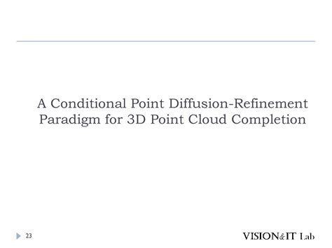 a conditional point diffusion refinement paradigm for 3d point cloud