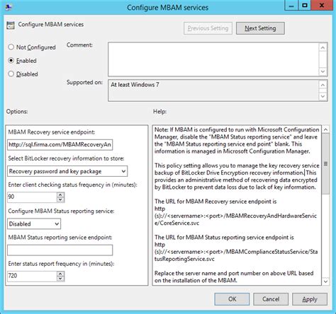 Microsoft Bitlocker Administration And Monitoring 2 5 Installation And Configuration Manager