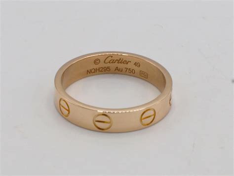 Cartier Love Rose Gold Wedding Band Ring At 1stdibs Cartier Pgi Stamp